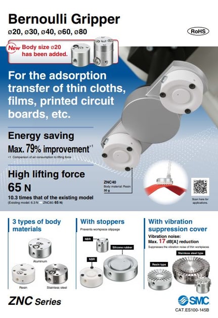 How the Bernoulli Type Gripper Works: A Closer Look at the ZNC Series by SMC